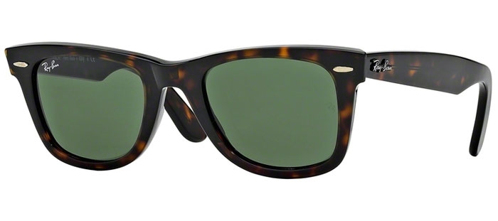 Gafas de Sol RayBan RB2140 ORIGINAL WAYFARER 902 TORTOISE // CRYSTAL GREEN